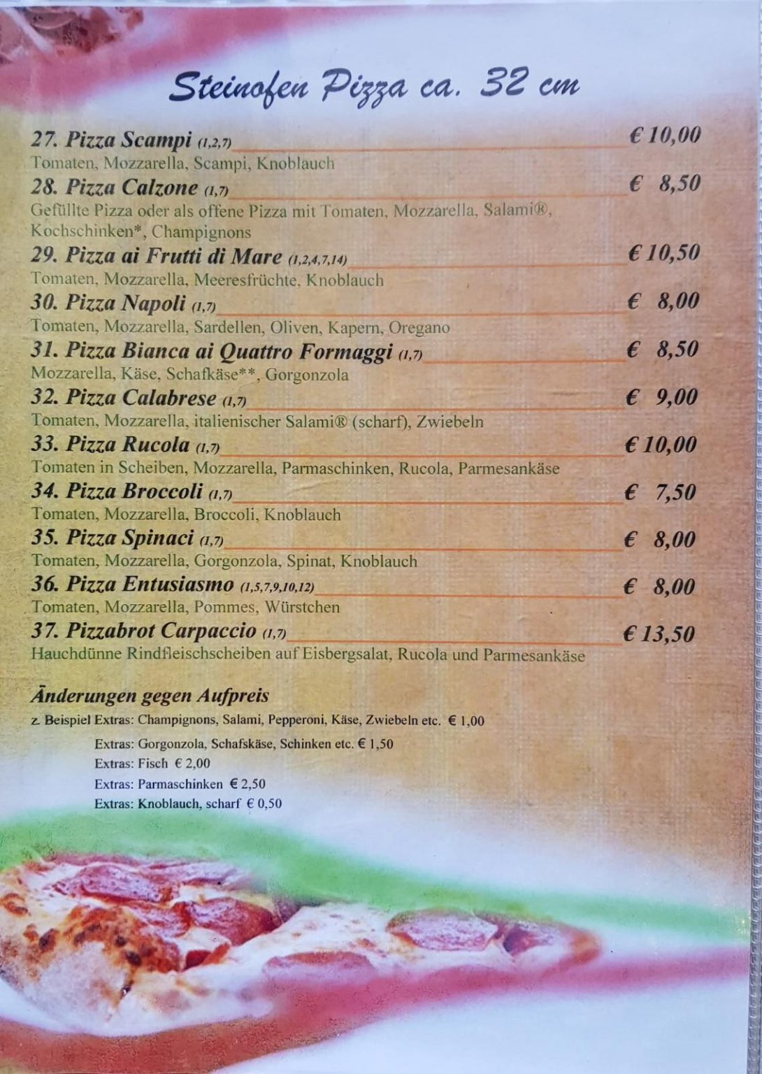 Speisekarte – la locanda