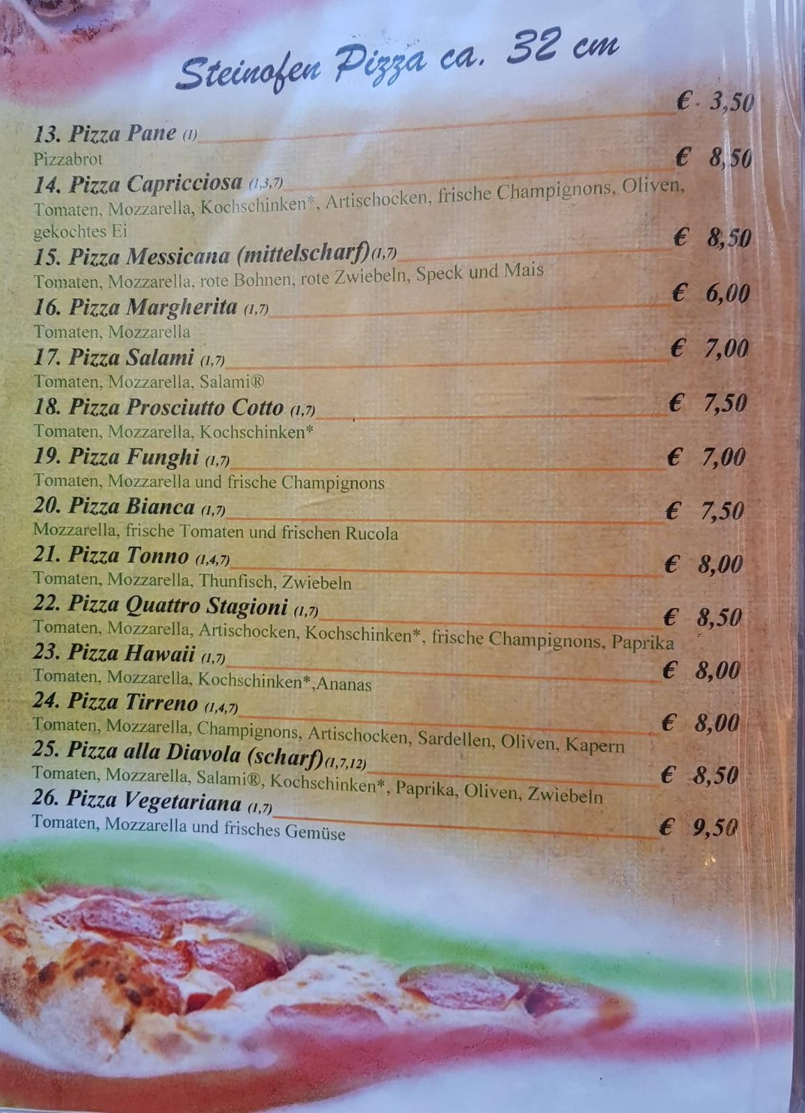 Speisekarte – la locanda